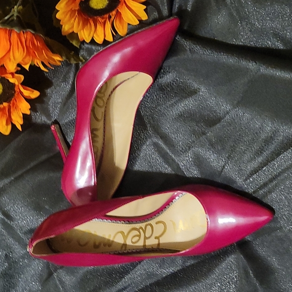 Sam Edelman | Shoes | Sam Edelman Red Patent Leather Pumps High Heels ...